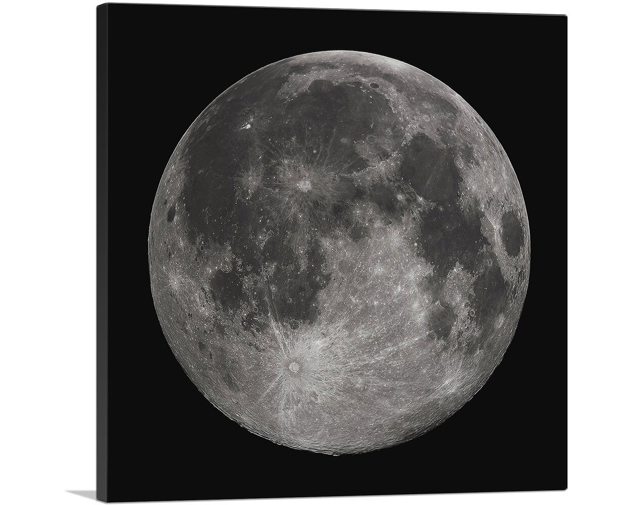 Realistic Moon Painting