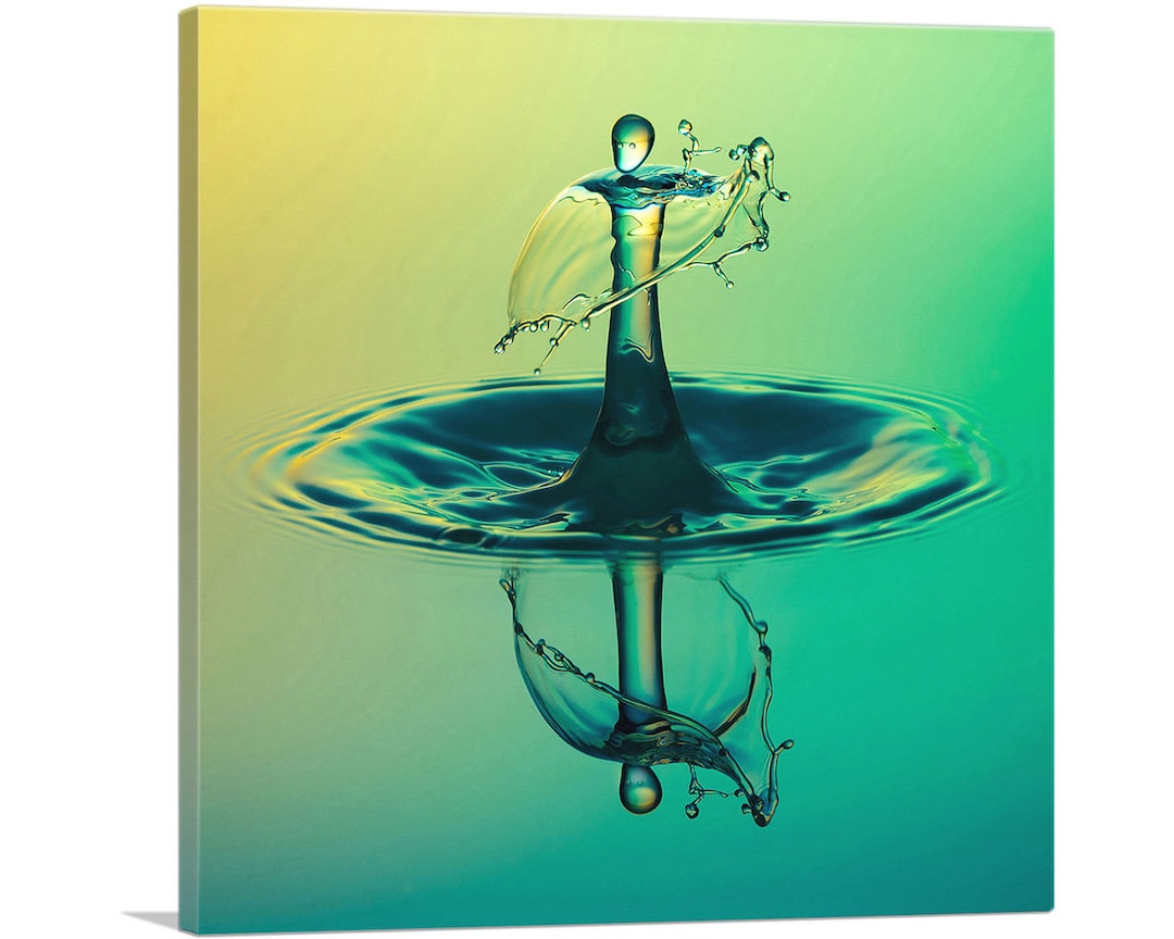 ARTCANVAS Water Drop Home Decor Canvas Art Print - Etsy