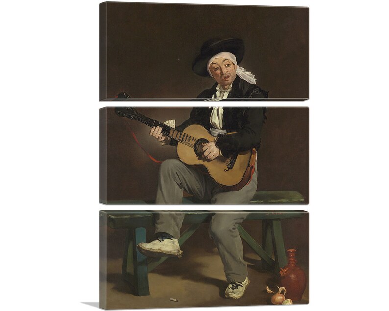 ARTCANVAS the Spanish Singer 1860 by Edouard Manet Canvas Art Print - Etsy