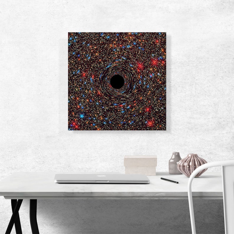 ARTCANVAS Supermassive Black Hole at Center of A Galaxy Canvas - Etsy