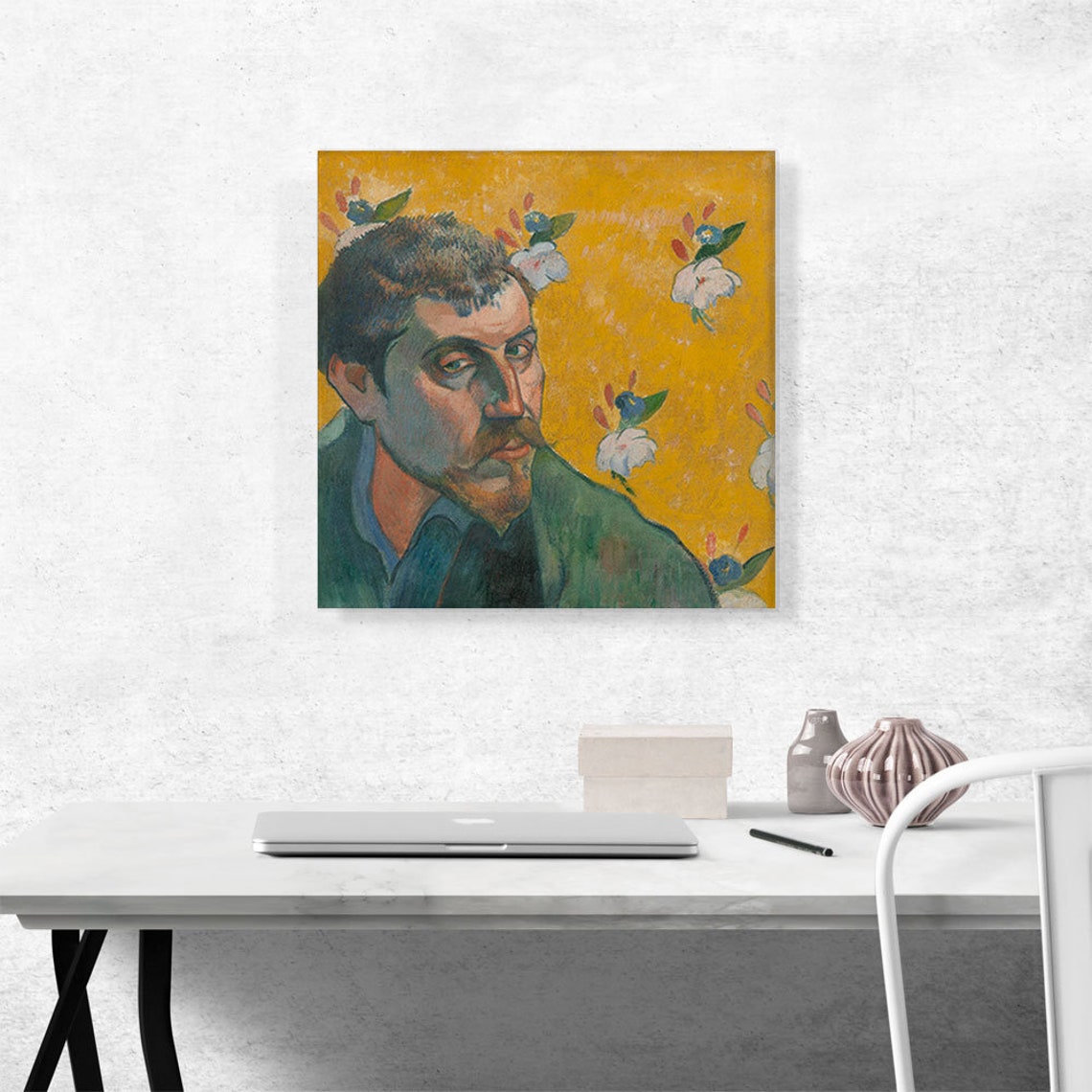 ARTCANVAS Self-portrait With Portrait of Emile Bernard 1888 by - Etsy