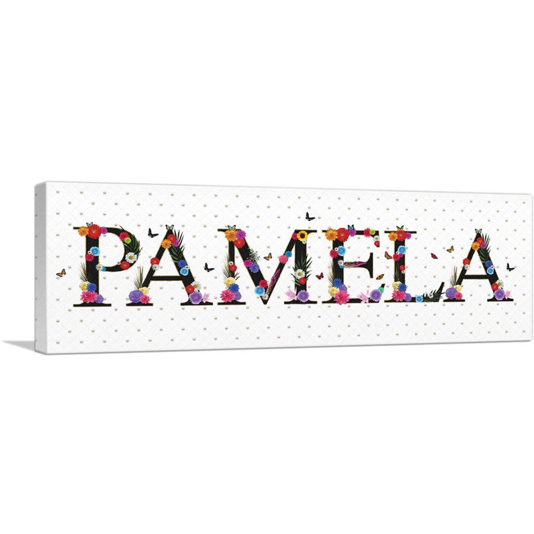 ARTCANVAS Pamela Girls Name Room Decor Canvas Art Print - Etsy