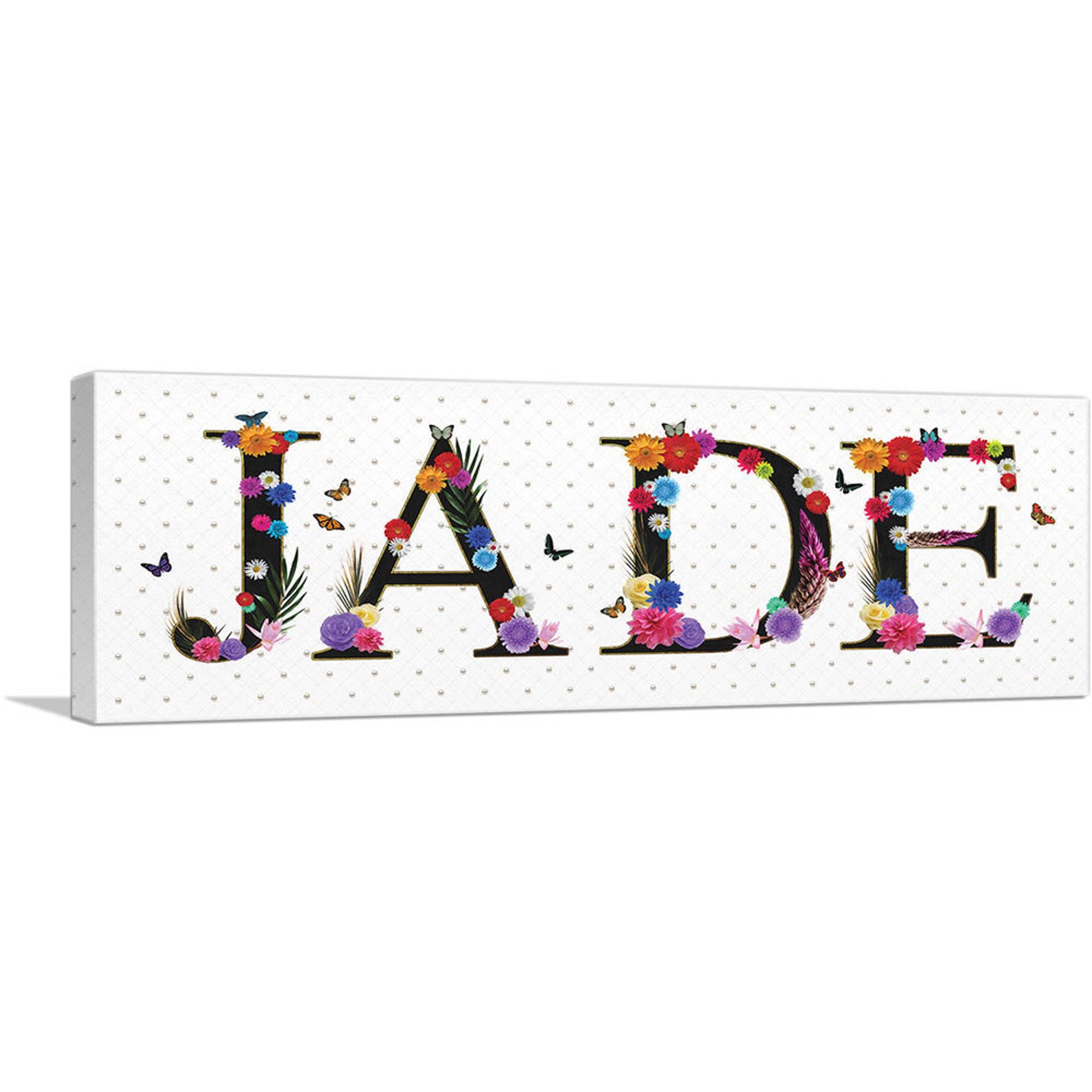 ARTCANVAS Jade Girls Name Room Decor Canvas Art Print - Etsy