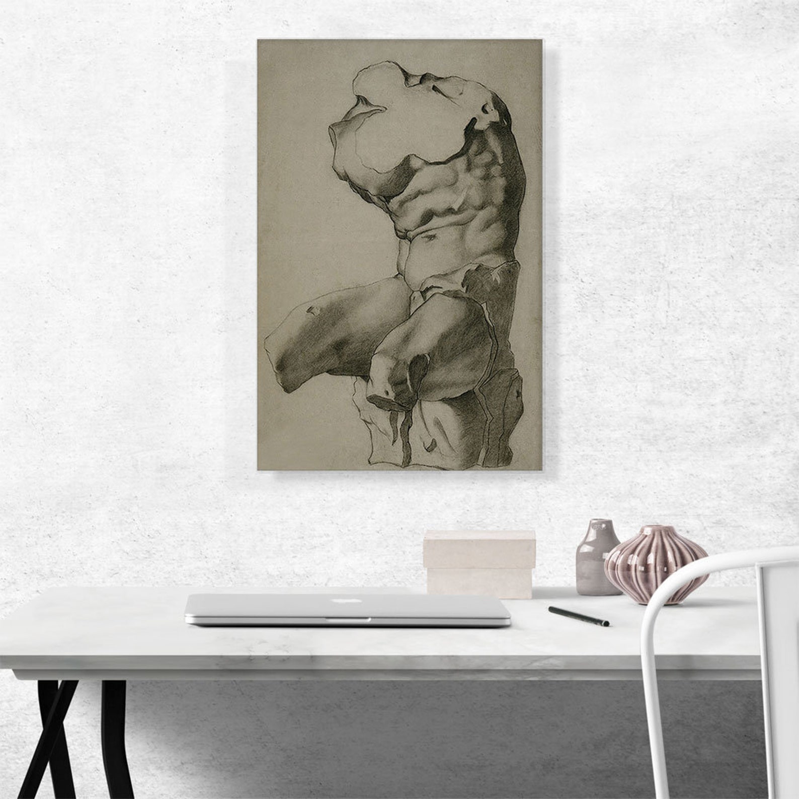 ARTCANVAS Study for a Torso 1892 by Pablo Picasso Canvas Art - Etsy