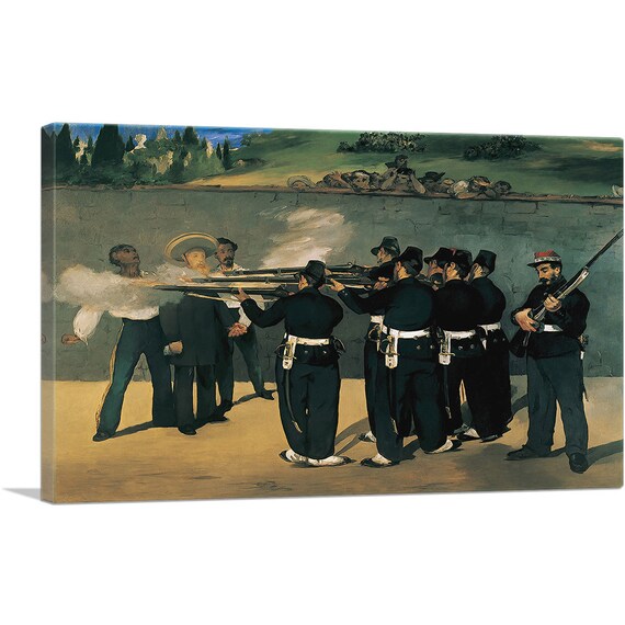 ARTCANVAS the Execution of Emperor Maximilian 1869 by Edouard | Etsy