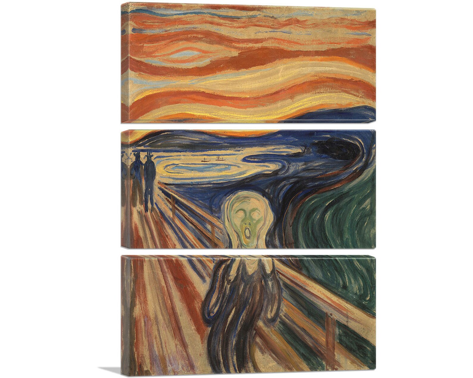 ARTCANVAS the Scream 1910 by Edvard Munch Canvas Art Print | Etsy