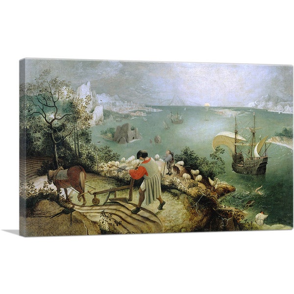 Pieter Bruegel Fall Of Icarus Etsy