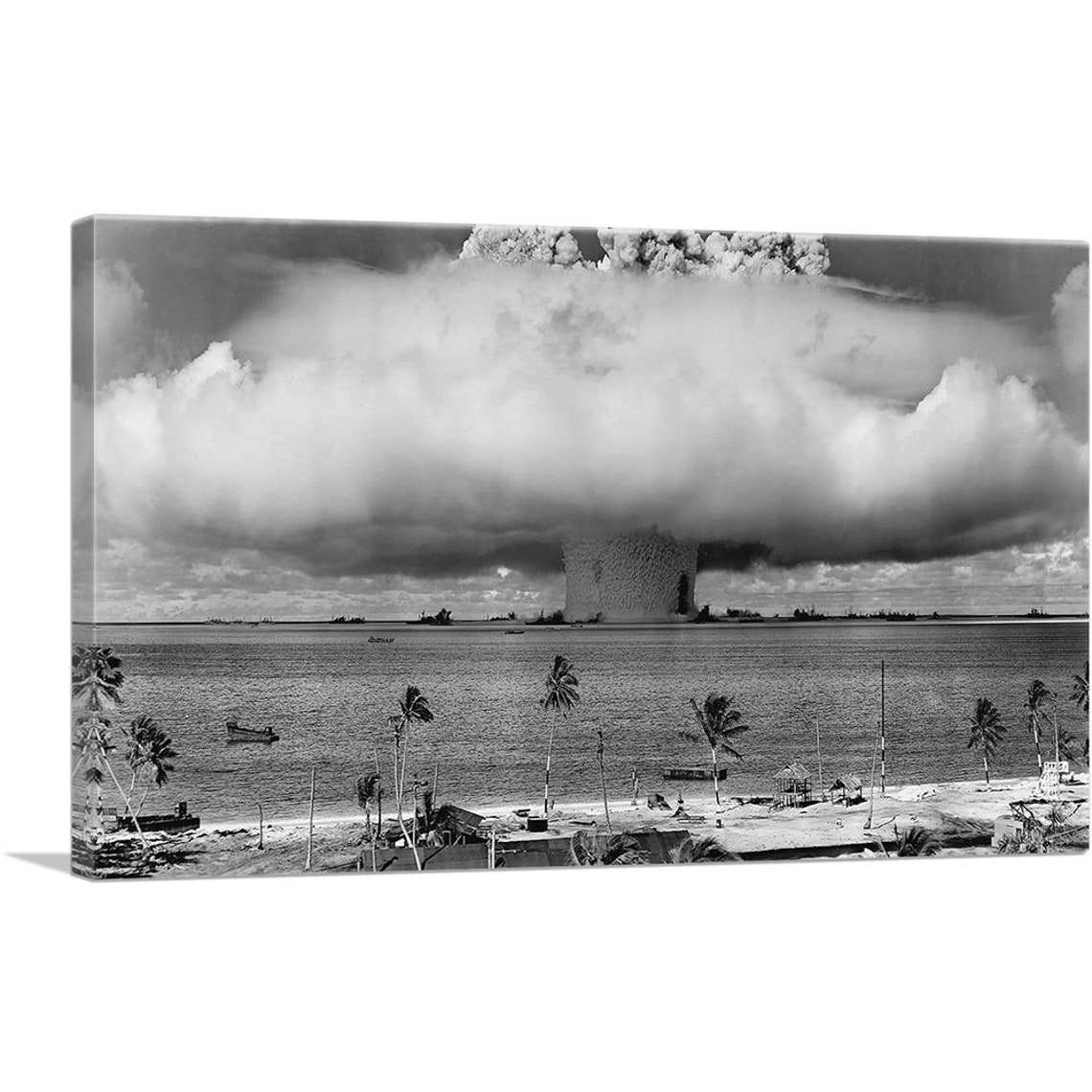 ARTCANVAS Atomic Cloud Nuclear Bomb Test Explosion Canvas Art | Etsy