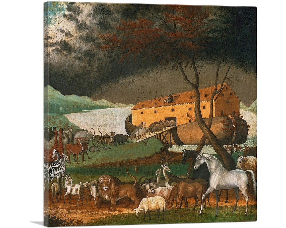 ARTCANVAS Noah's Ark 1846 by Edward Hicks Canvas Art Print - Etsy