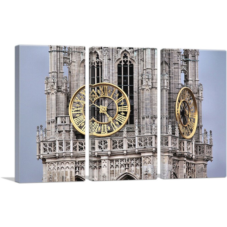 ARTCANVAS Gothic Style Clock Home Decor Canvas Art Print - Etsy