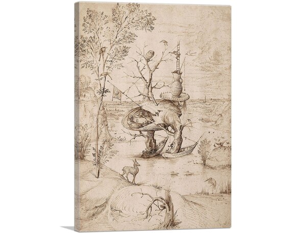 ARTCANVAS the Tree Man 1505 Canvas Art Print by Hieronymus - Etsy