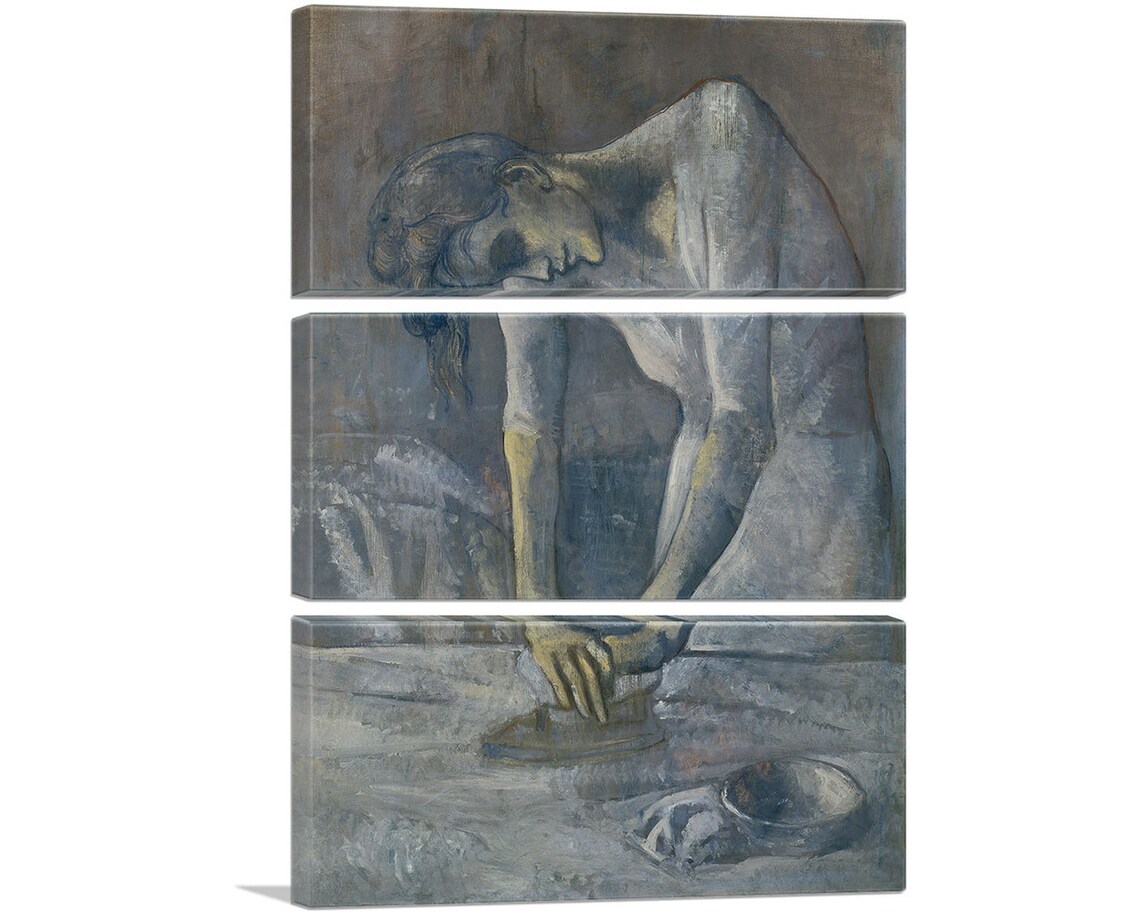 ARTCANVAS Woman Ironing 1904 by Pablo Picasso Canvas Art Print - Etsy