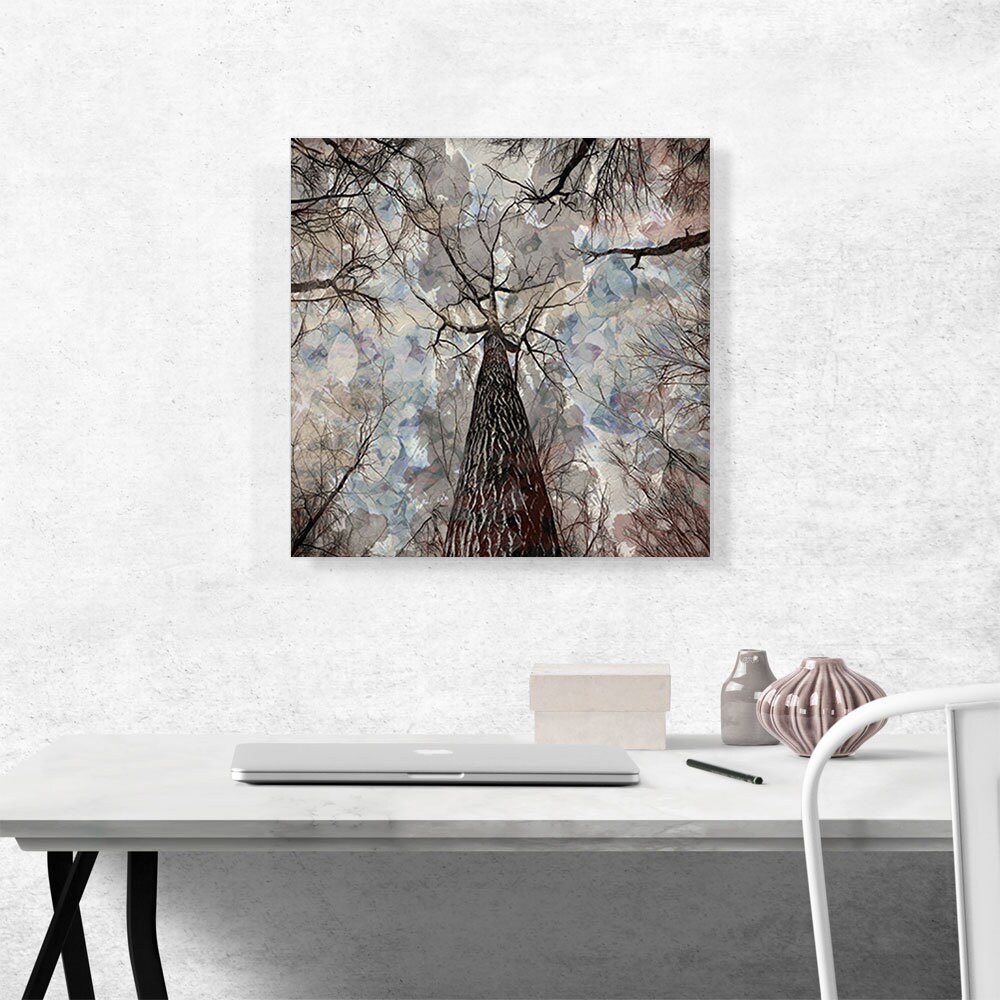 ARTCANVAS Tall Tree Forest Painting Home Decor Canvas Art | Etsy