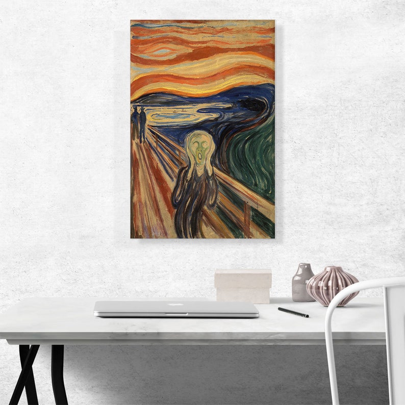 ARTCANVAS the Scream 1910 by Edvard Munch Canvas Art Print - Etsy