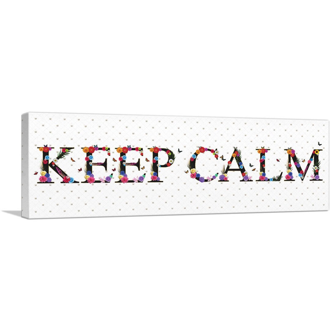 ARTCANVAS Keep Calm Girls Room Decor Canvas Art Print - Etsy