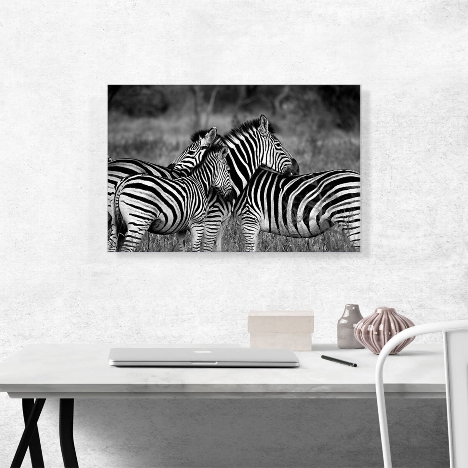 ARTCANVAS Zebras Home Decor Rectangle Canvas Art Print - Etsy