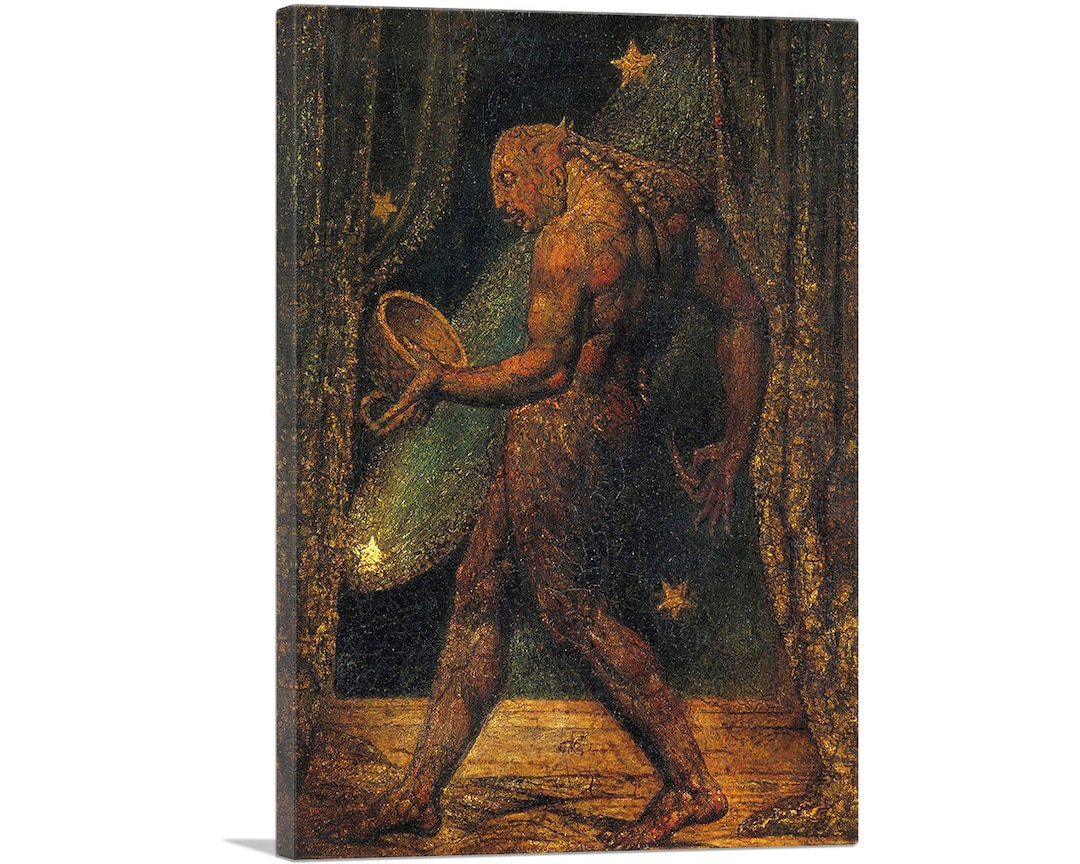 ARTCANVAS the Ghost of a Flea by William Blake Canvas Art Print 26"x18 ...
