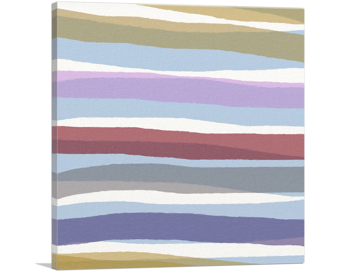 ARTCANVAS Modern Streaks of Colors Canvas Art Print - Etsy