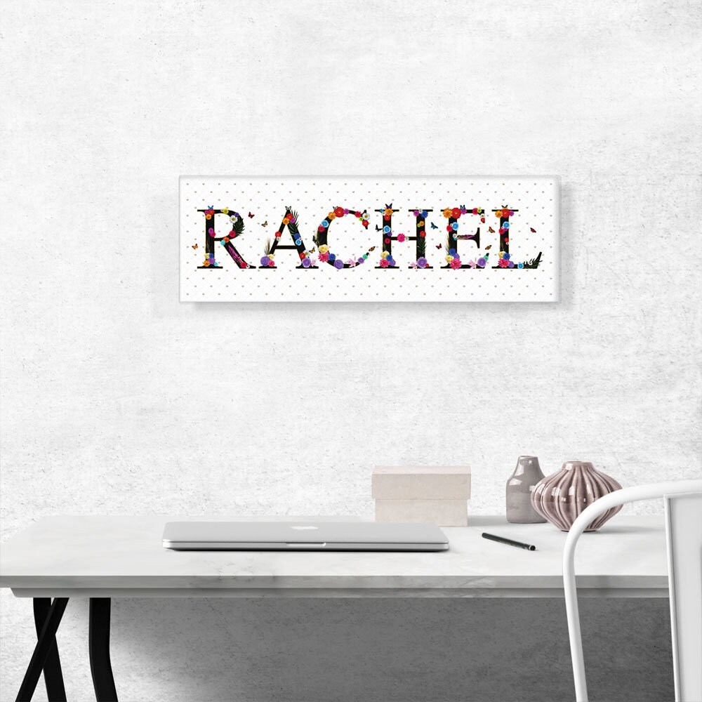 ARTCANVAS Rachel Girls Name Room Decor Canvas Art Print | Etsy