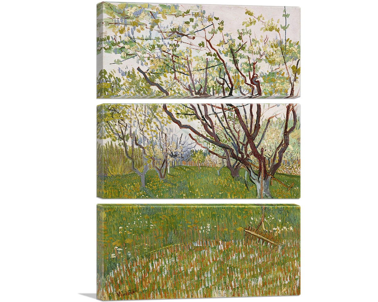 ARTCANVAS the Flowering Orchard 1888 by Vincent Van Gogh - Etsy