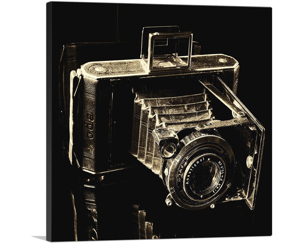 ARTCANVAS Old Camera Home Decor Square Canvas Art Print | Etsy