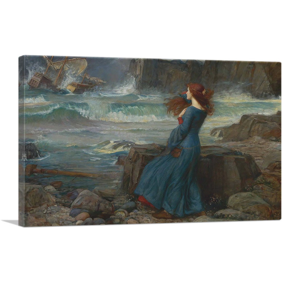 ARTCANVAS Miranda the Tempest 1916 by John William Waterhouse Canvas ...