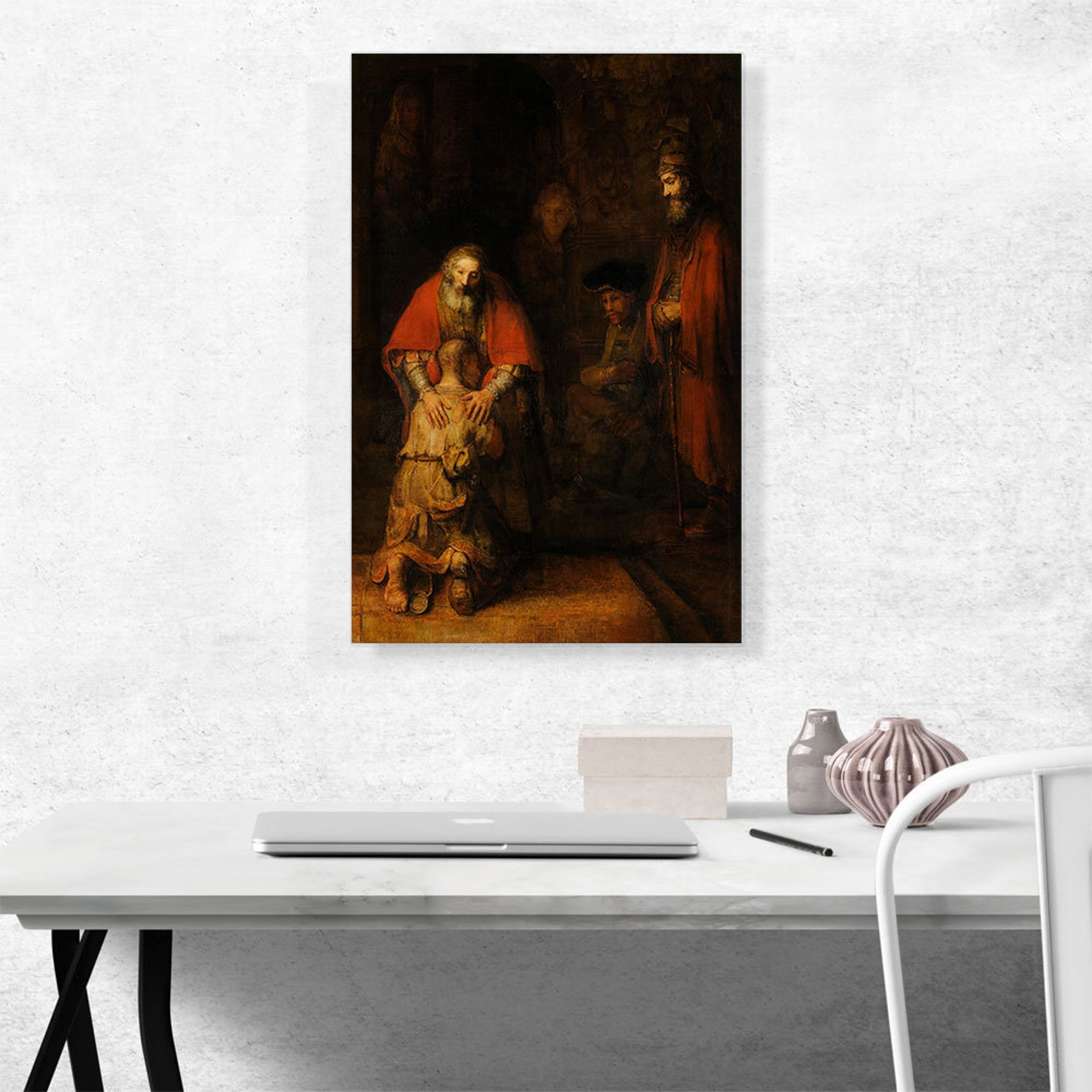 ARTCANVAS the Return of the Prodigal Son 1669 by Rembrandt Van - Etsy
