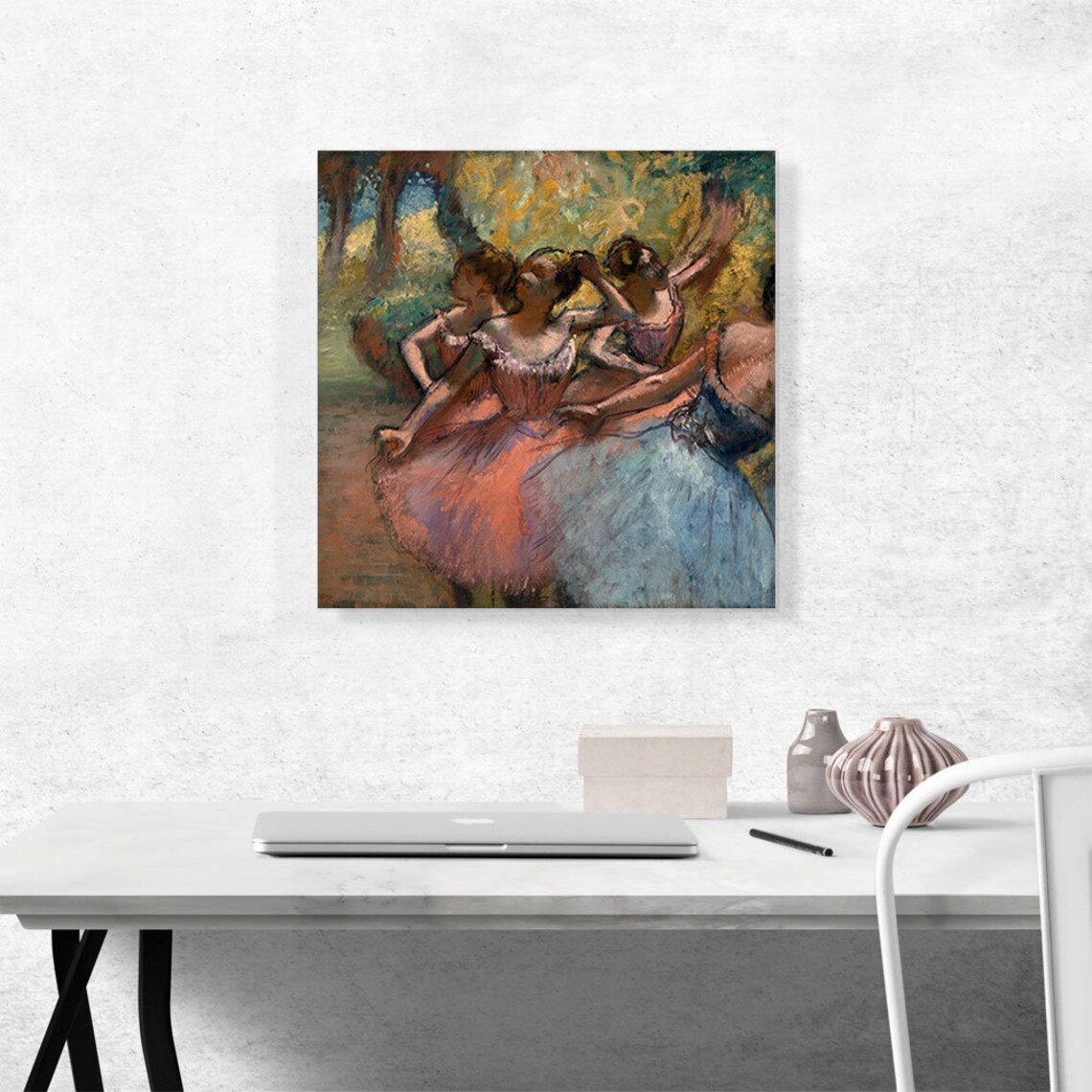 ARTCANVAS Four Ballet Dancers on Stage 1885 by Edgar Degas - Etsy