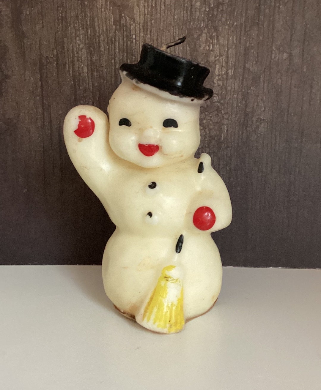 Vintage Christmas Gurley Large Snowman Candle 5 Inches - Etsy