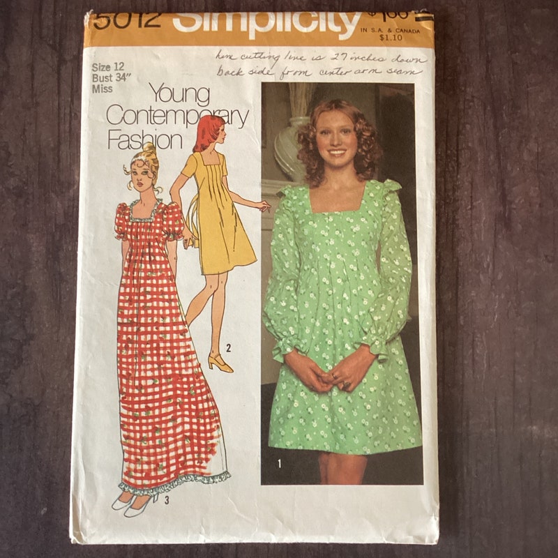 Hippie Dress Pattern - Etsy