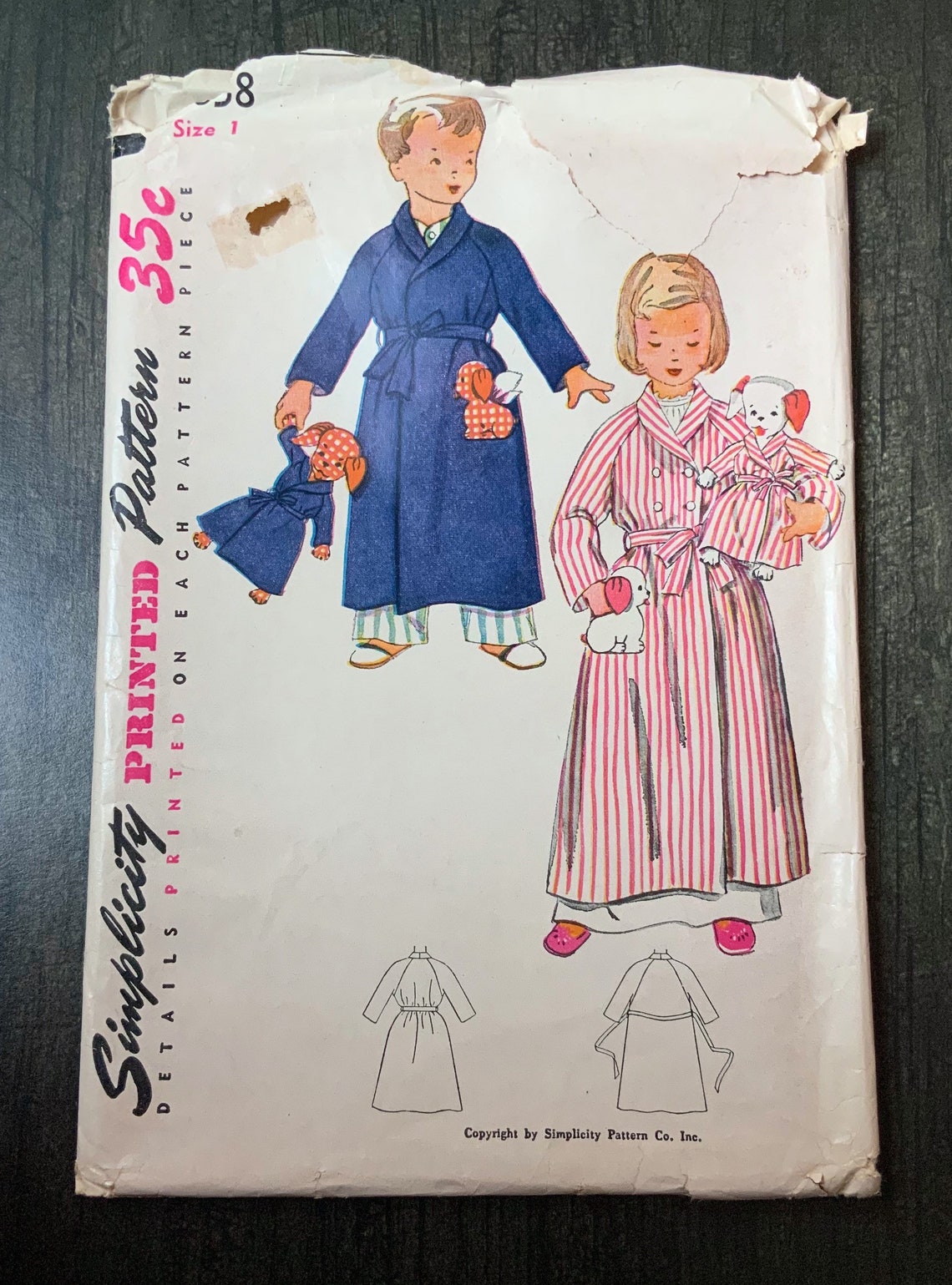 UNCUT Vintage Simplicity 4058 Sewing Pattern Boys Girls Long - Etsy