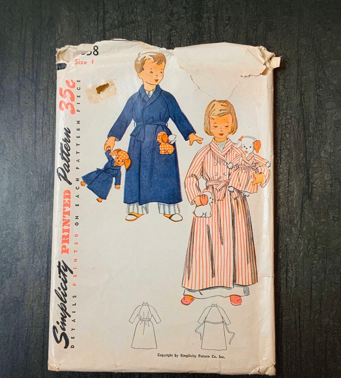 UNCUT Vintage Simplicity 4058 Sewing Pattern Boys Girls Long - Etsy