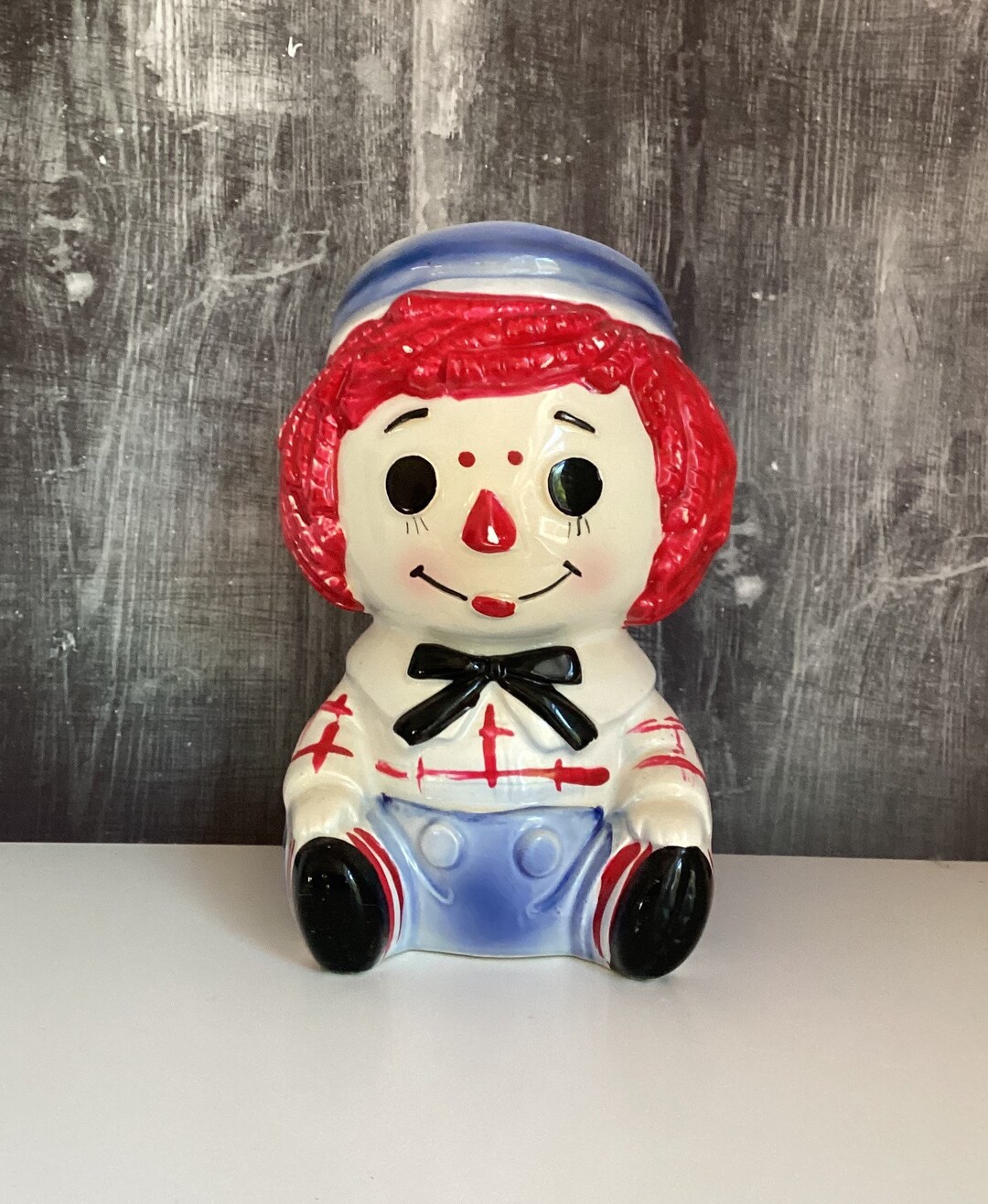 Vintage Rubens Raggedy Andy Planter, Bobbs Merrill, Nostalgia, Ceramic ...