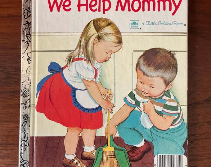 1959 Little Golden Book, We Help Mommy, Eloise Wilkin, Childrens Book ...