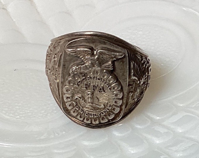 Vintage Balfour FFA Ring, Sterling Silver 925, Future Farmers of ...