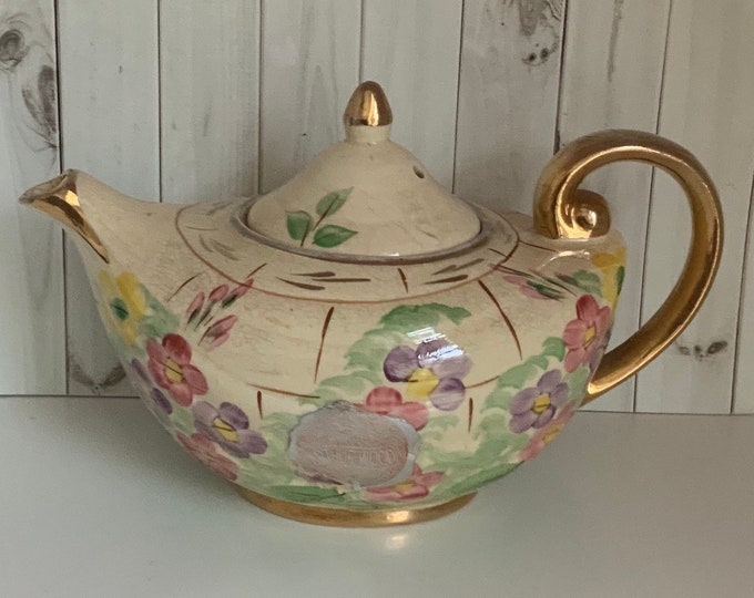Vintage Arthur Wood Teapot, Aladdin, 3571, Floral, Genie Tea Pot, Tea ...