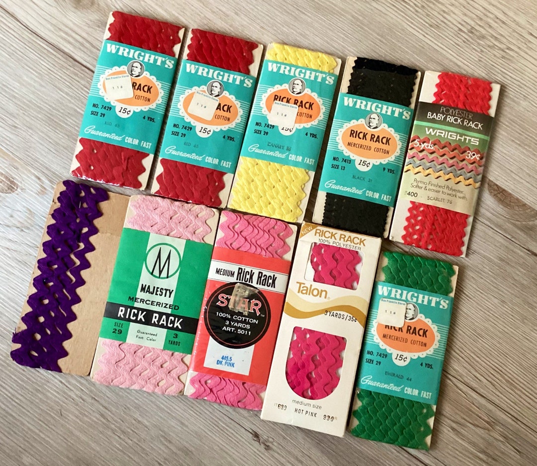 Vintage Sewing Notions Rick Rack Rik Rak Craft Supplies - Etsy