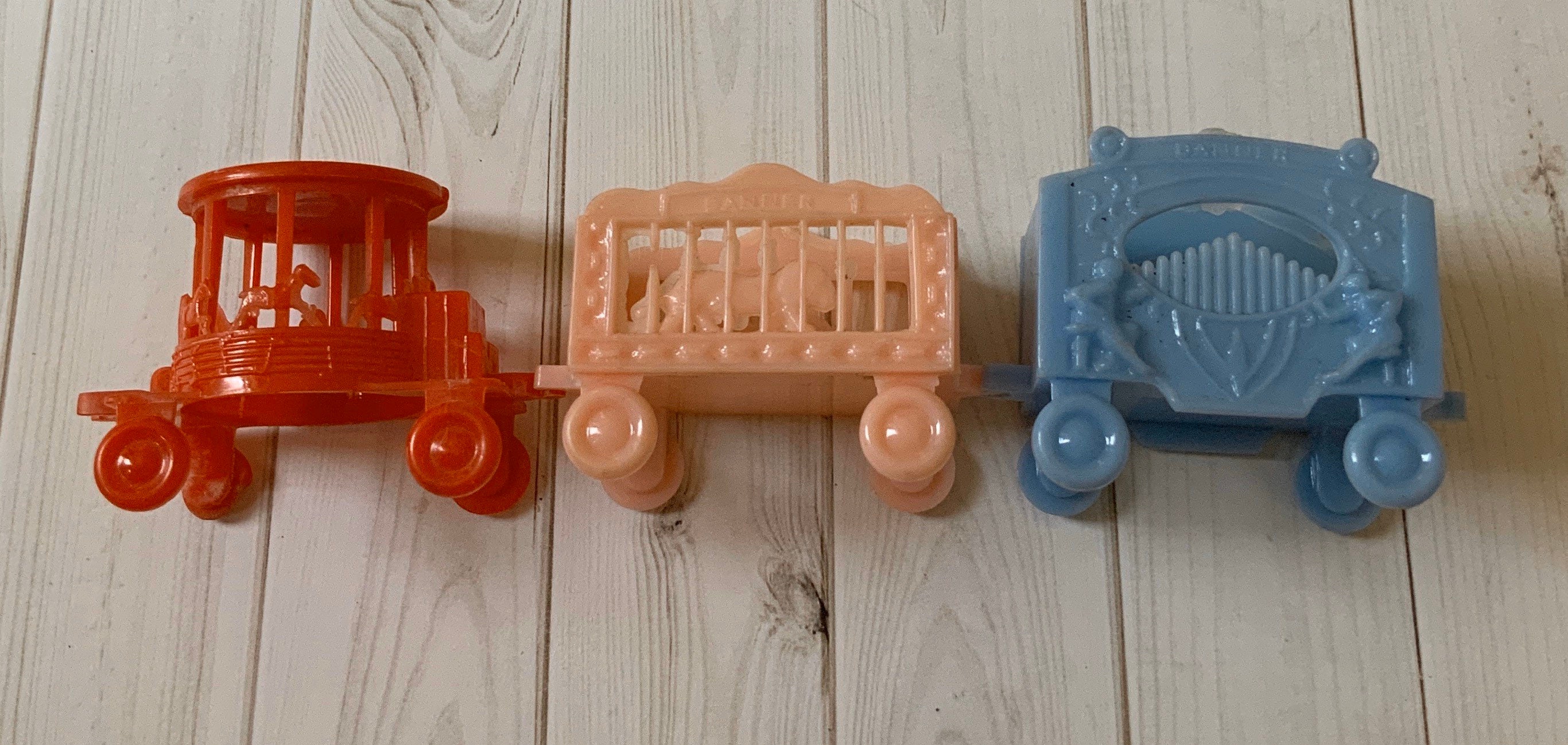Vintage Banner Circus Train Animal Carts Hard Plastic | Etsy