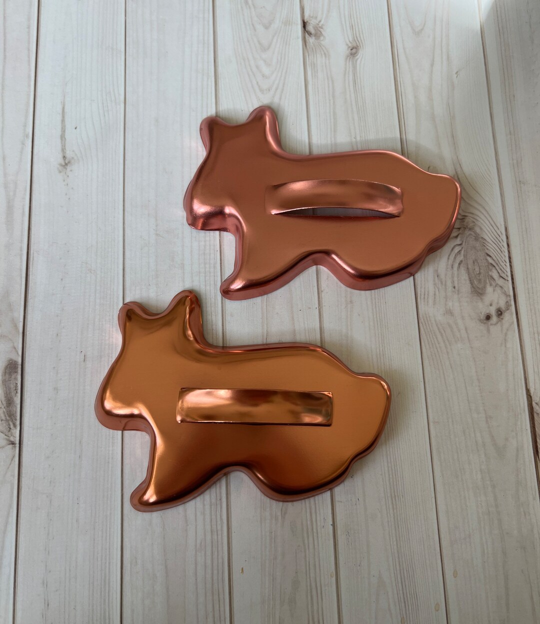 Vintage Copper Bunny Cookie Cutters Rabbits Mirro Easter - Etsy