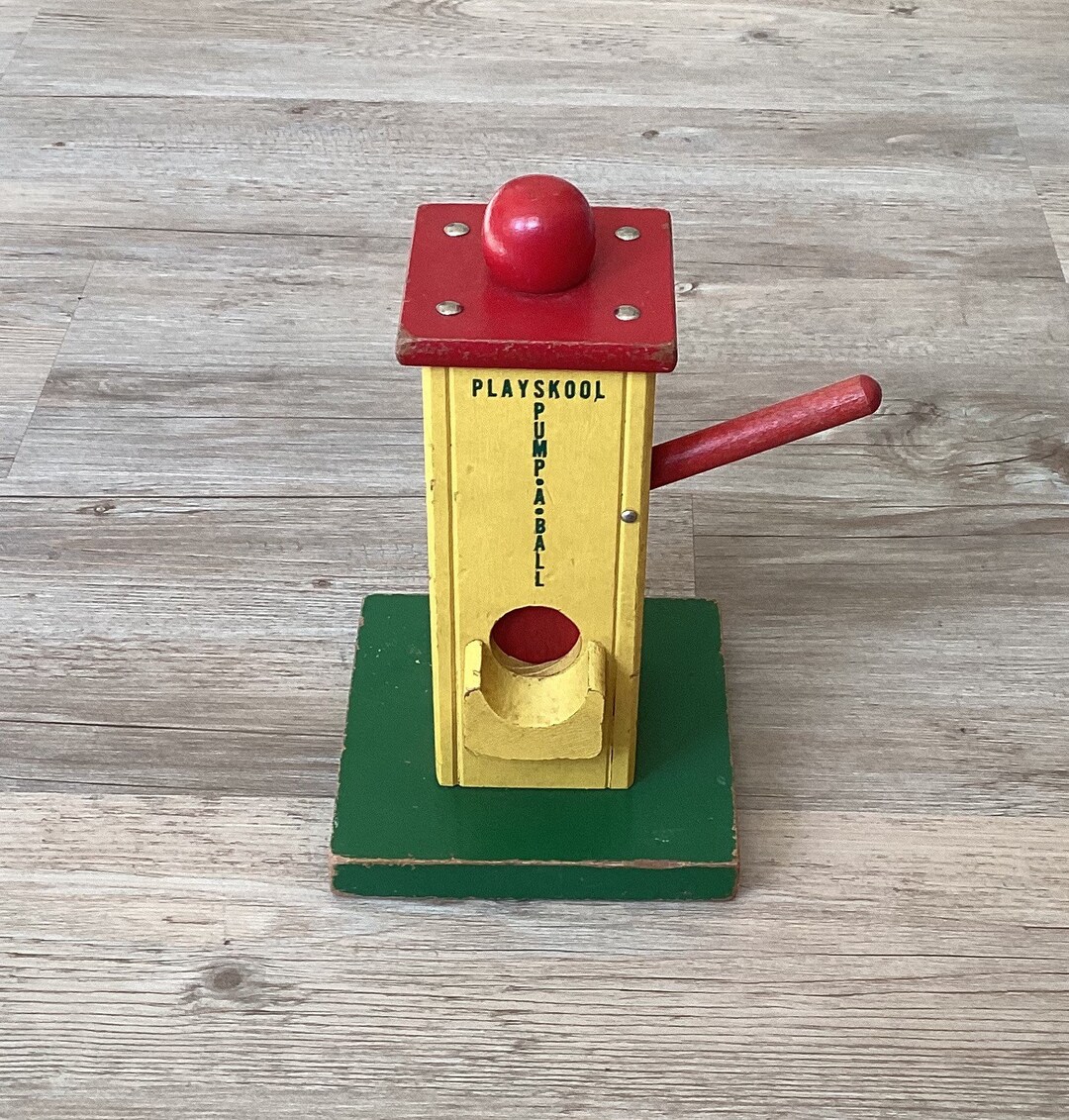 Vintage Playskool Toy Pump A Ball Water Pump Wooden Toy - Etsy