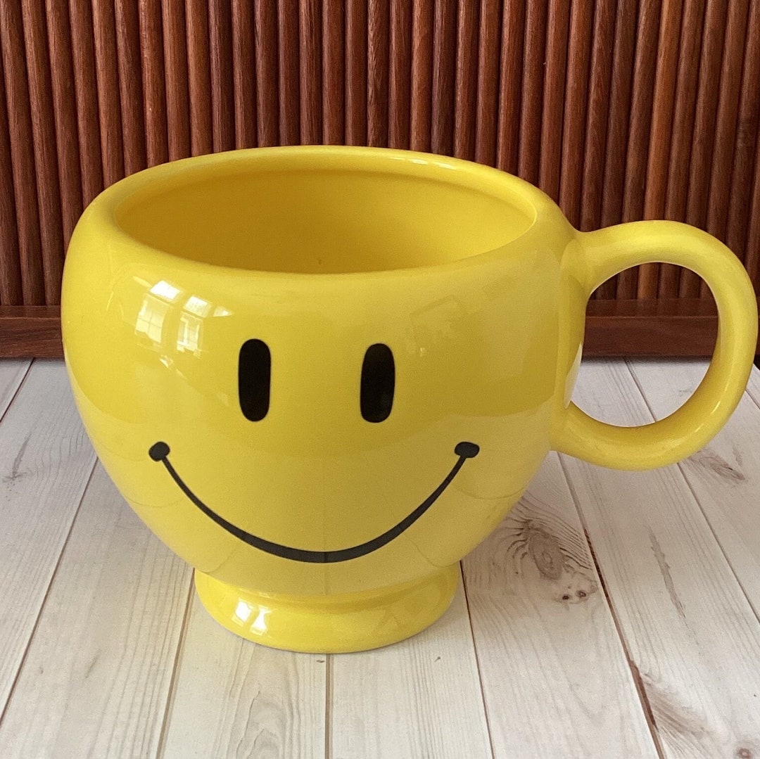 Vintage Smiley Face Mug, FTD, Teleflora, Planter, Coffee Mug, Retro Mug ...