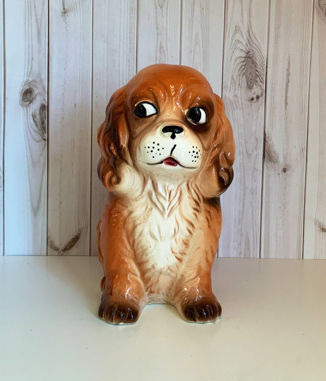 Vintage Cocker Spaniel Planter, Ceramic Puppy Dog, Mid Century, Dog ...