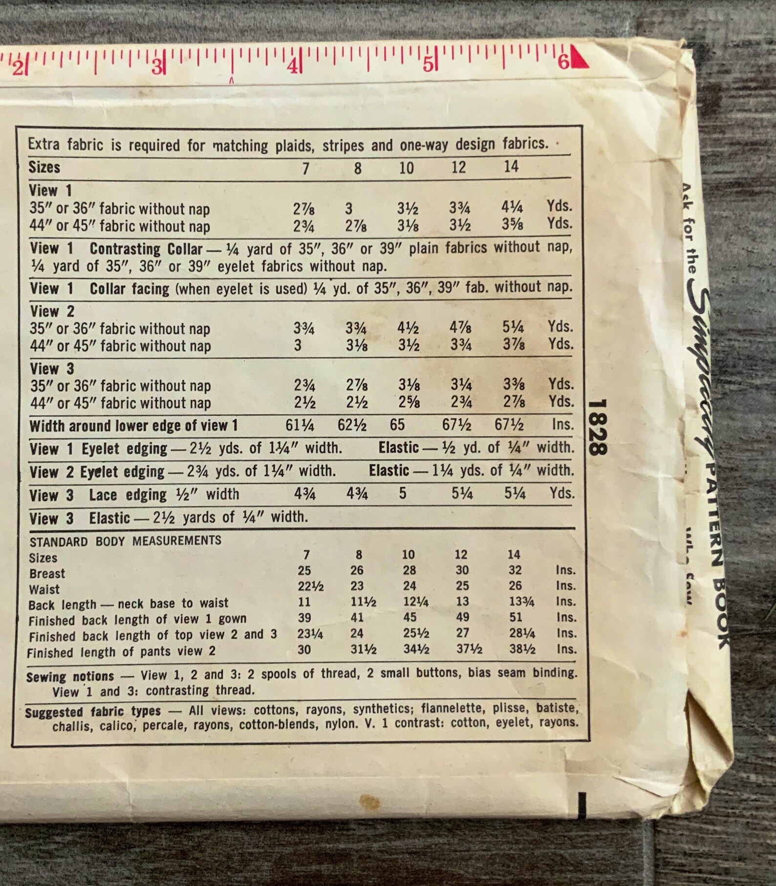 Vintage Simplicity 1828 Sewing Pattern Girls Shortie | Etsy