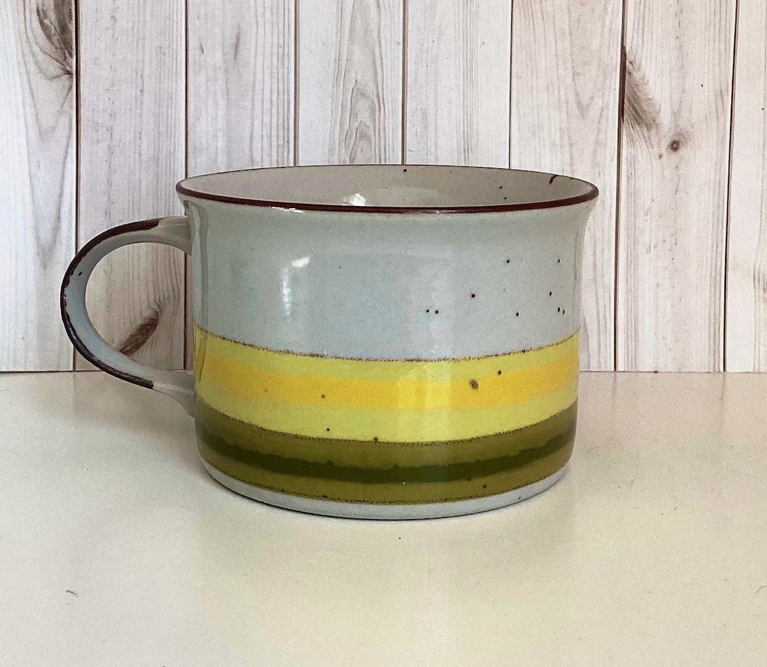 Vintage Lunch Mates Soup Mug, Sunrise, Cultura Collection, Stoneware ...