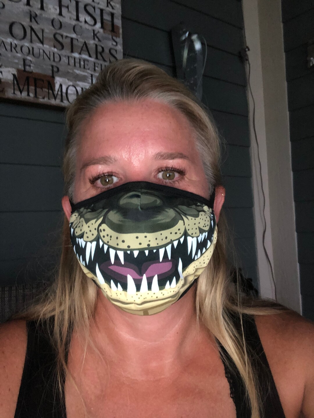Crocodile Face Mask - Etsy