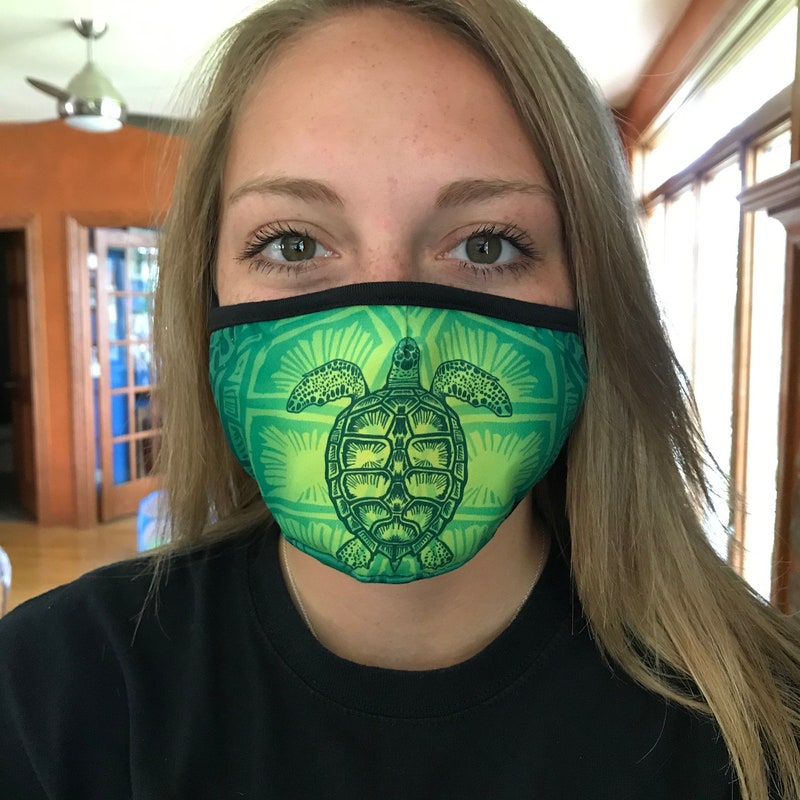 Sea Turtle Face Mask - Etsy