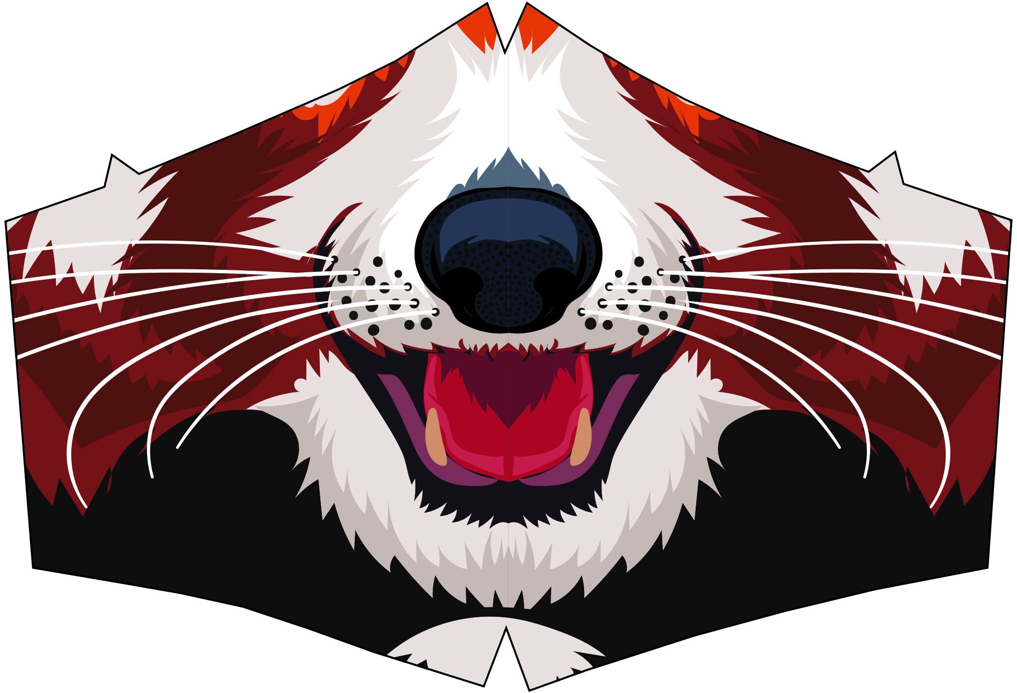 Red Panda Face Mask | Etsy