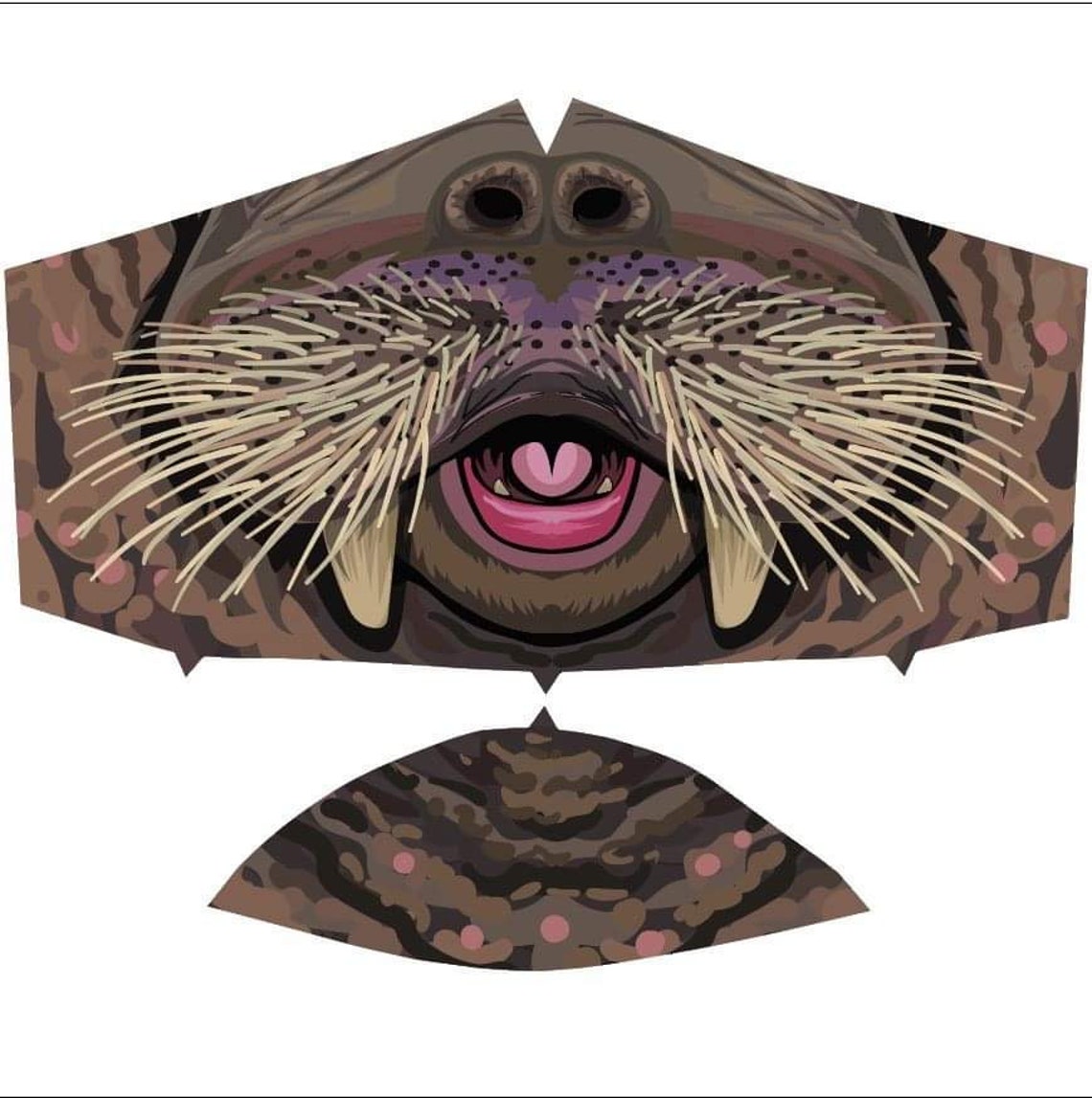 Walrus Face Mask - Etsy
