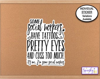 Social Work Sticker Pack Stickers Social Work Social Worker Gift for a ...