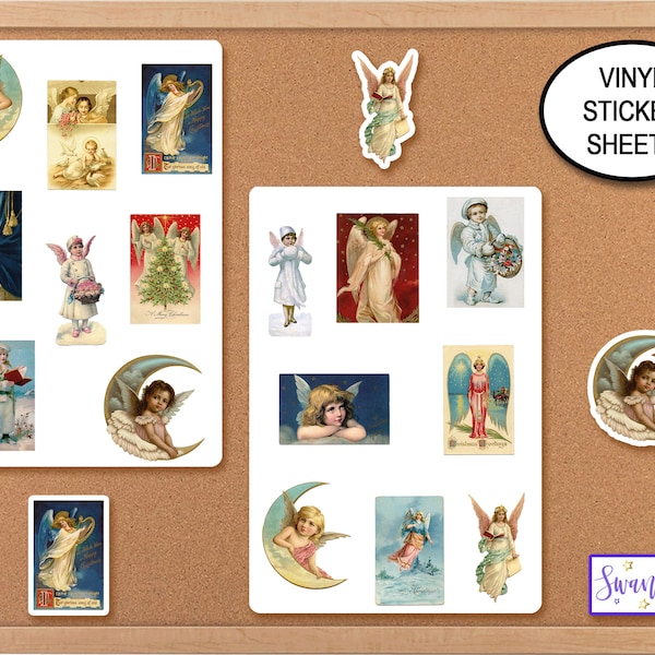 Victorian Angel Stickers - Etsy